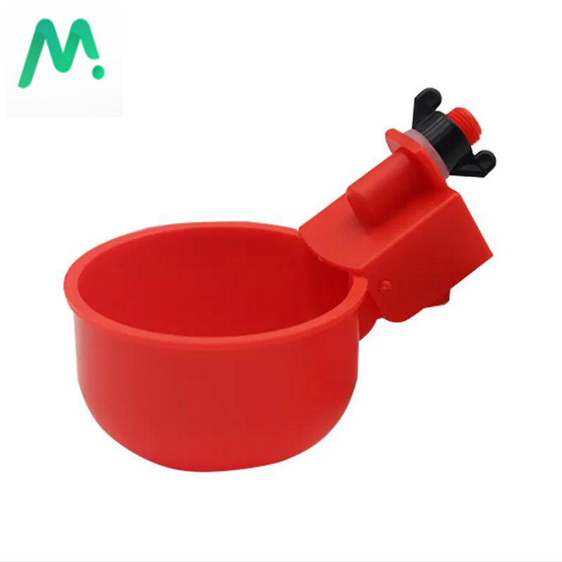 2 /6/12 Pcs Plastic Chicken Drinker Bowl Red Duck Goose Quail Chicken ...