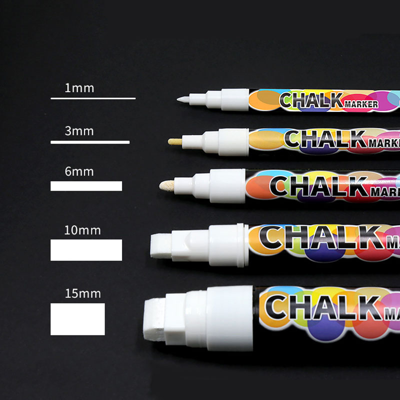 Erasable White Liquid Chalk Marker Pen for LED Board Glass Meatal 1/3/6 ...