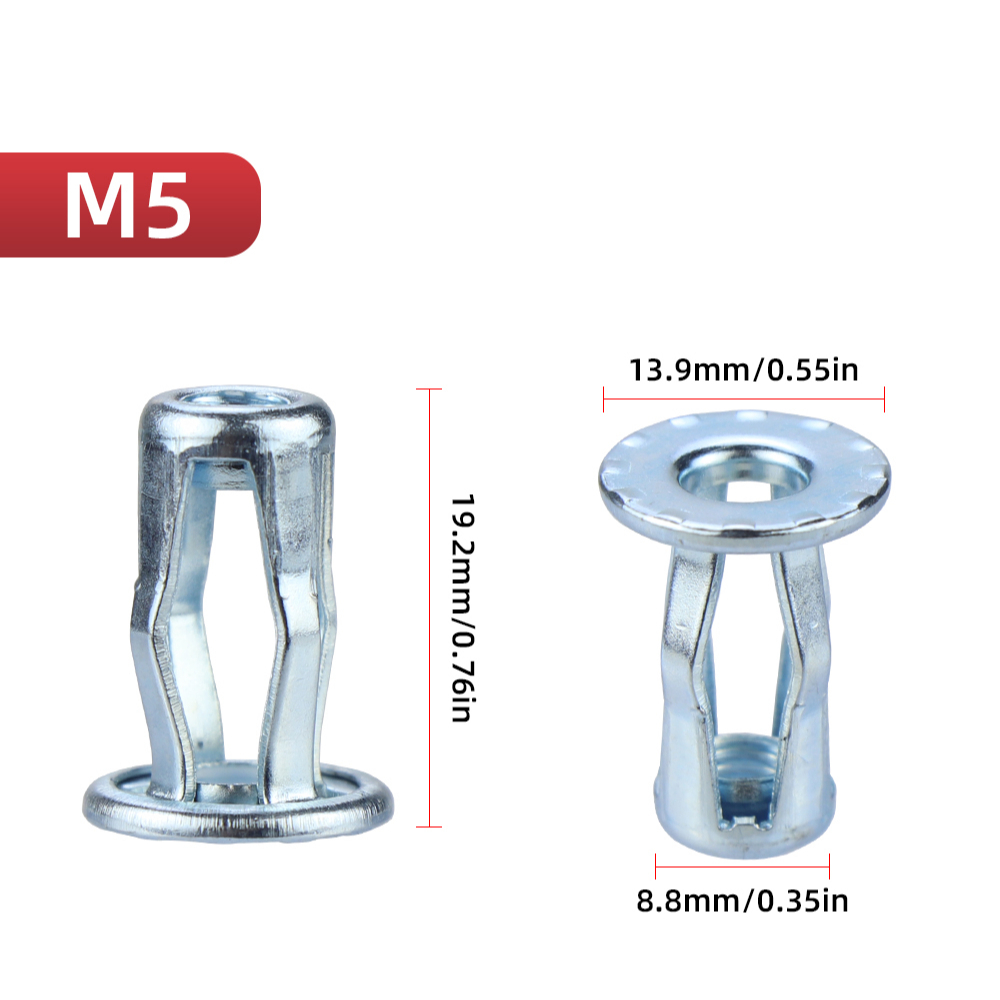 HIFESON 10pcs M4 M5 M6 Aluminum Nuts Expansion Clamp Petal Rivet Lock ...