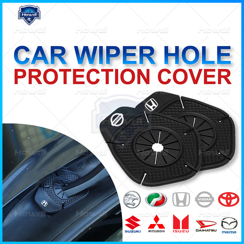 1pc Universal Car Wiper Cover Accessories Bodykit with logo | Shopee ...