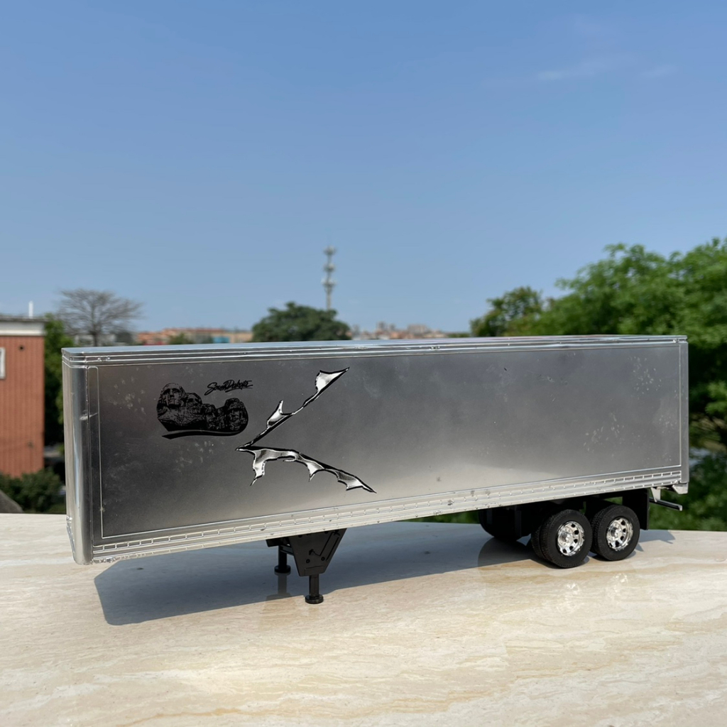 1:32 Truck Trailer Model Diecast Modified Parts No backdoor Scratch ...
