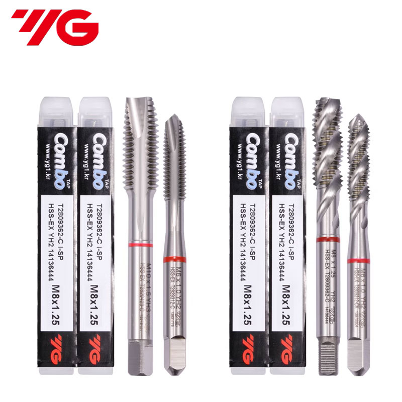 YG1 HSS Spiral Tap T2809 M2 M3 M4 M6 M16 M20 Processing Stainless Iron Plate Copper Aluminum CNC ...