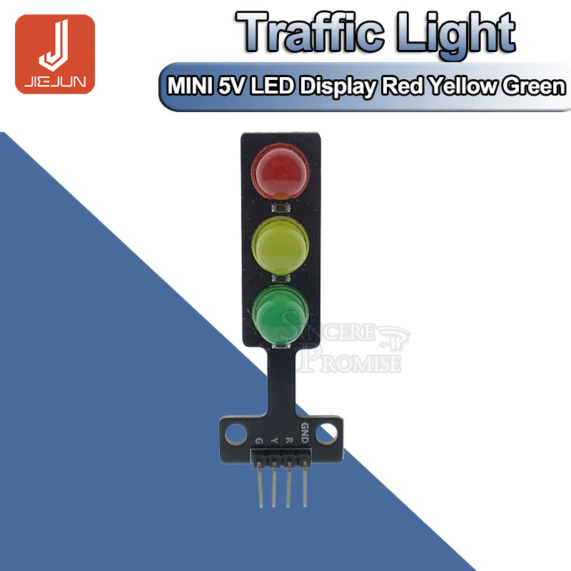 Mini 5v Traffic Light Led Display Module For Arduino Red Yellow Green