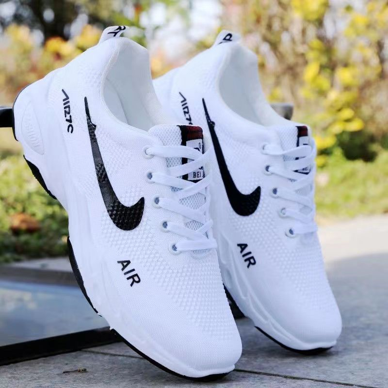 Sports and leisure running shoes men's high rise shoes 2021 new white ...