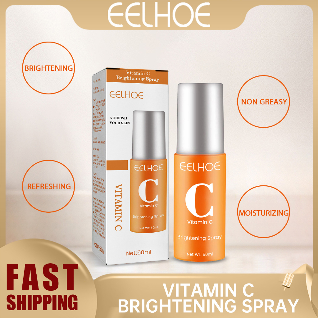EELHOE Vitamin C Brightening Spray Niacinamide Vitamin C Whitening Face Cream Vitamin C ...