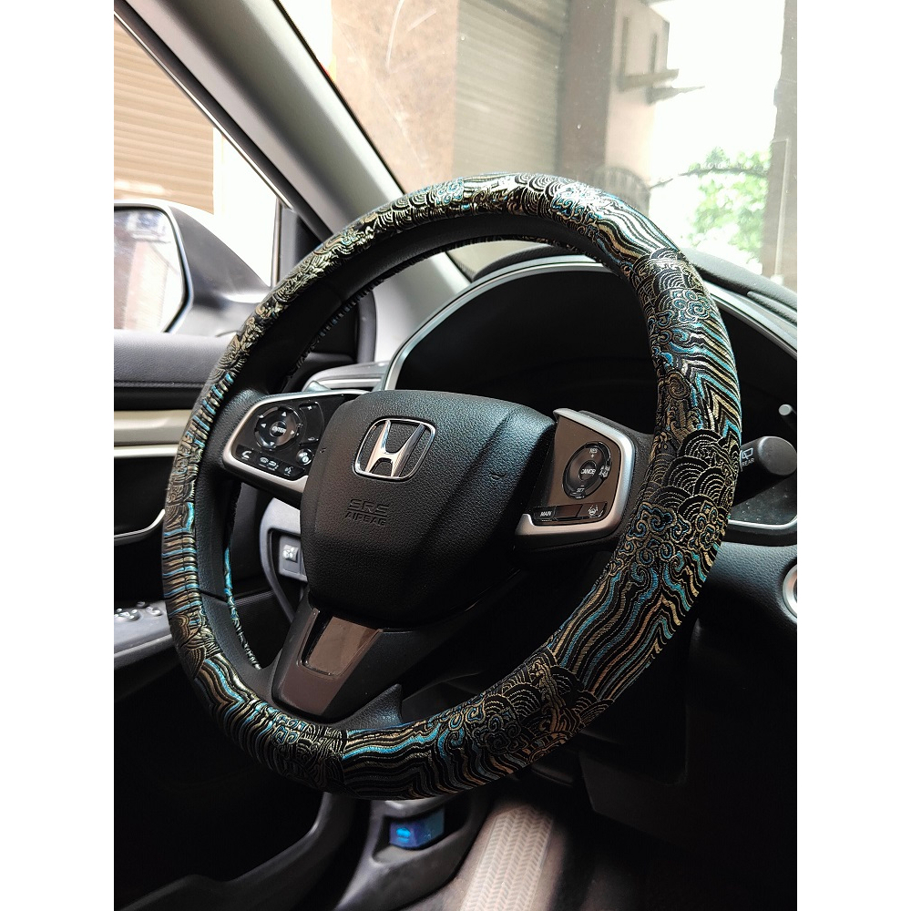 New JDM 3D Embroidered steering wheel cover car modified personality ...