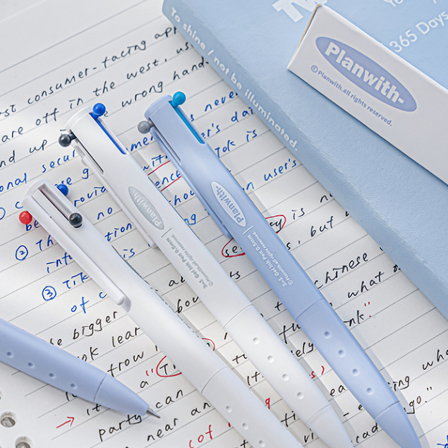 Cdaily|Multifunctional Tricolor Pen Tricolor Marker Pen Red Pen Black ...