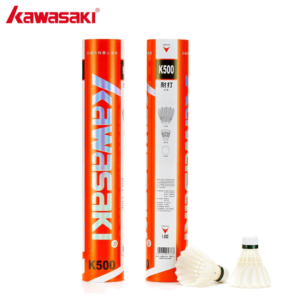 Kawasaki Shuttlecocks 12PCS King Kong 500&200&10 3 in1 Badminton Goose ...