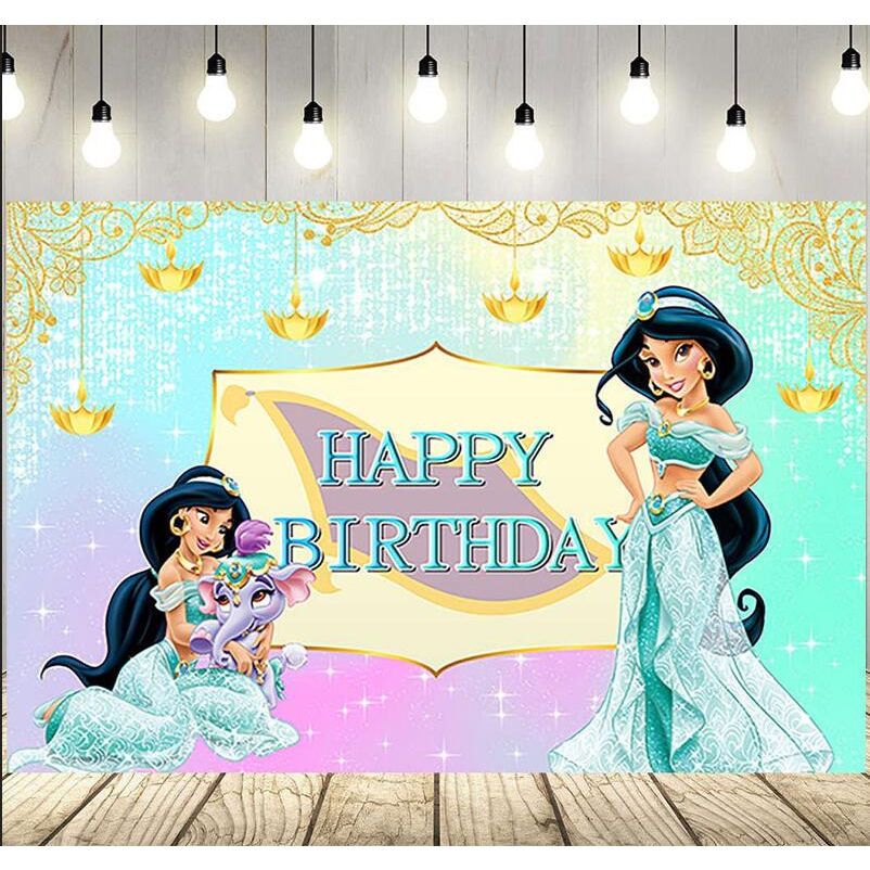 5x4ft Jasmine Princess Photography Backdrop for Princess Girl Birthday ...