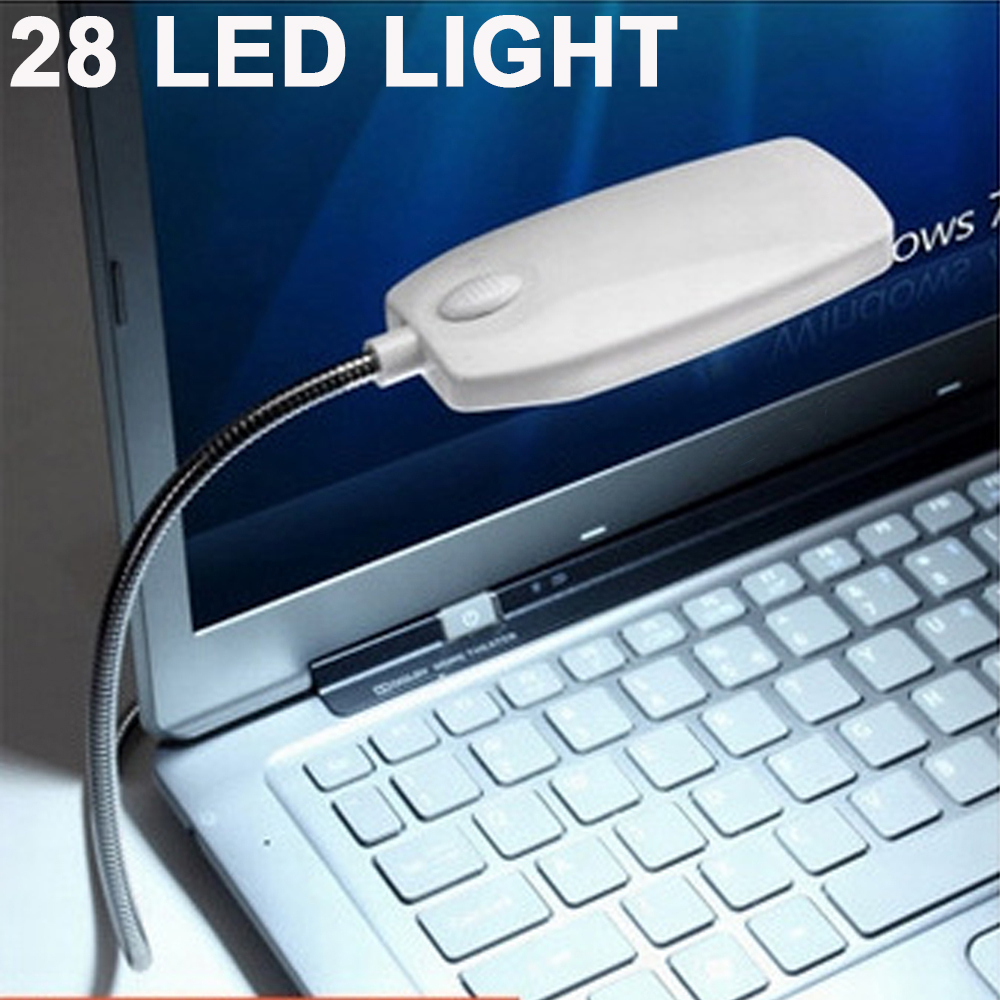 Ultra Bright Flexible 28LEDs Reading Lamp LED USB Book Light Eye Care ...