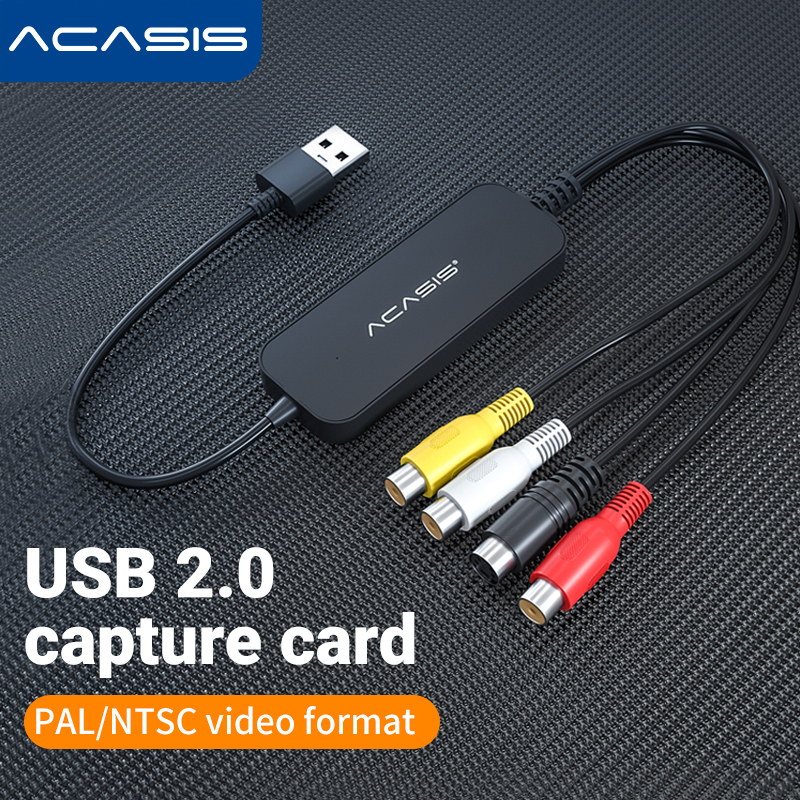 ACASIS USB2.0 Video Capture Card USB 2.0 To 3*RCA Audio Adapter For Set ...