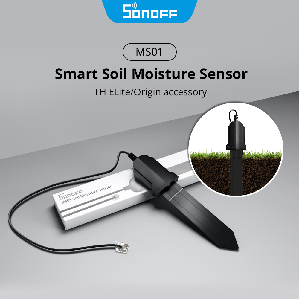SONOFF MS01- Smart Soil Moisture Sensor with RJ9 Adapter IP55 ...