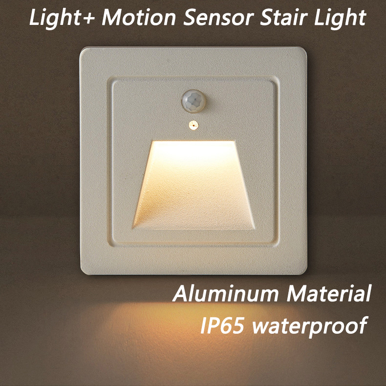 【Ready Stock】3W Recessed Wall Light Sensor Light Corridor Steps ...