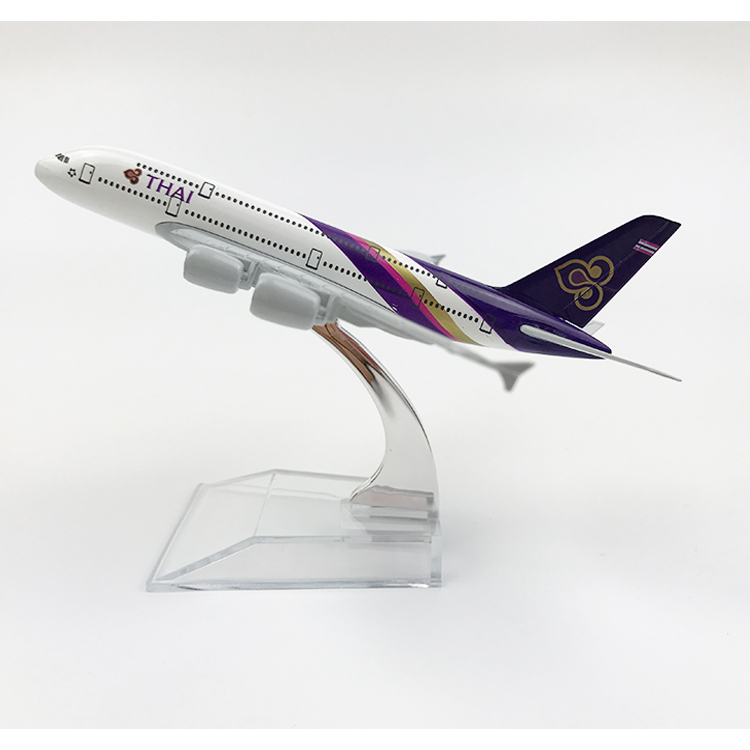 Yalinda Thailand Airways Airbus 380 Aircraft Model 16cm model airplane ...