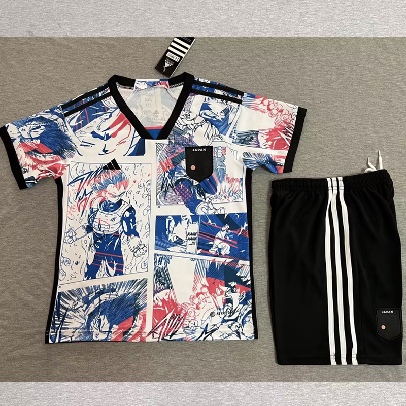 Newest Japan 2324 Kids Jersey Set Japan Cartoon Special Edition White ...