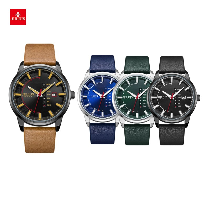 JULIUS Simple Casual Gentleman Fashion Men's Watch JAH-137 | Shopee ...