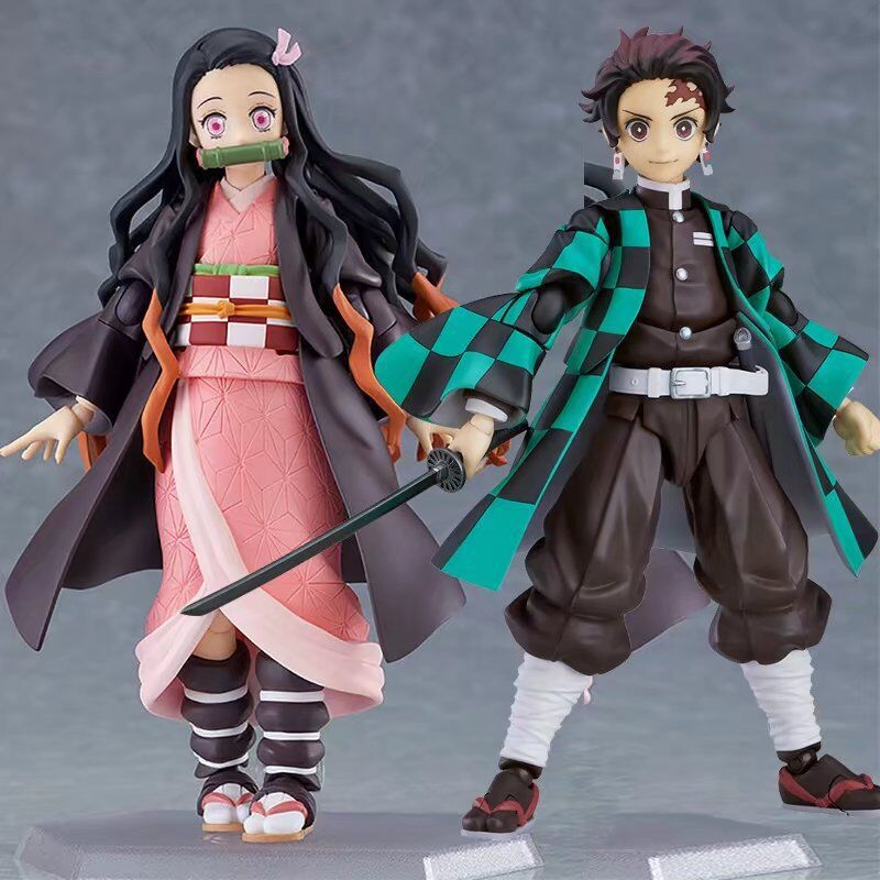 Demon Slayer Kamado Nezuko Figma 508-DX Tanjiro 498-DX Movable Body ...