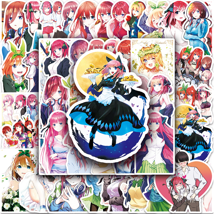 50 Piece Funny Quintuple bride Stickers Waterproof DIY For Phones ...