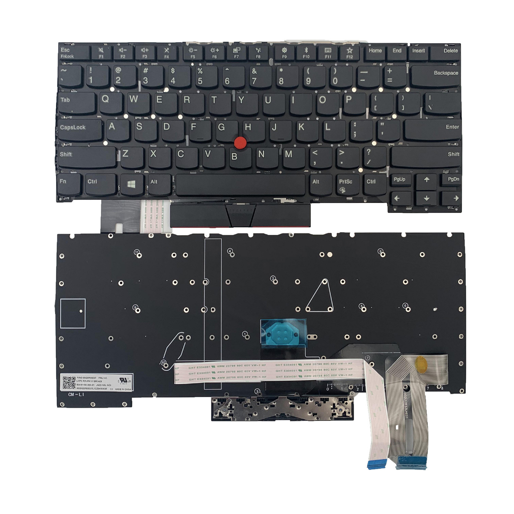 New Lenovo ThinkPad T490S T495 T495S E490S R490 L390 US Keyboard Non ...