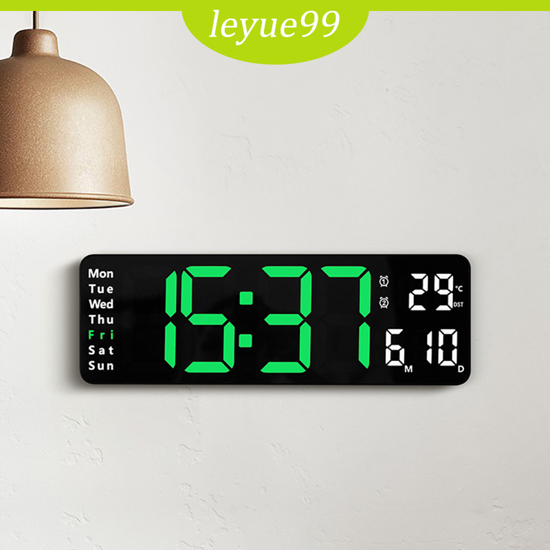 【Lonjakan harga】 Jam dinding desktop besar Day Date Temp Display Desk ...