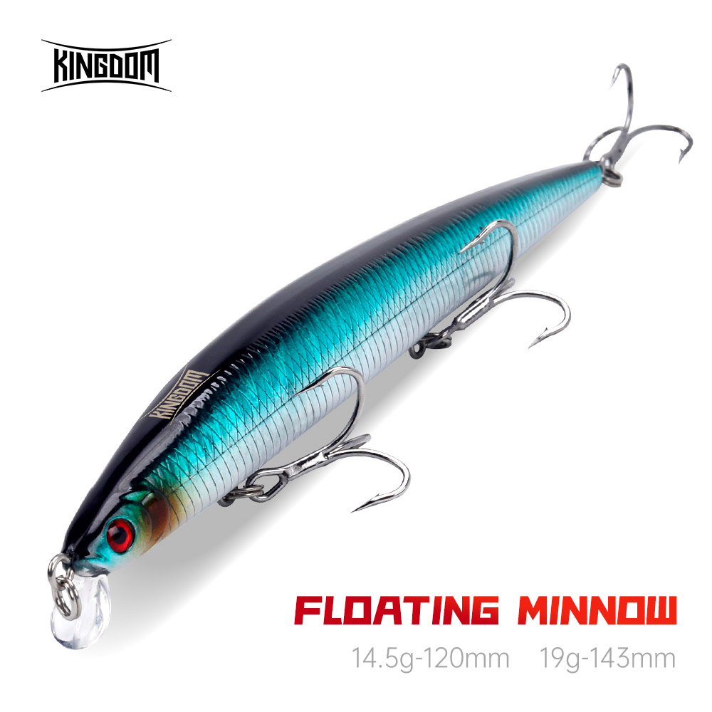 Kingdom Fishing lure 12cm/14.5g 14.3cm/21g Minnow Saltwater Hard Bait ...