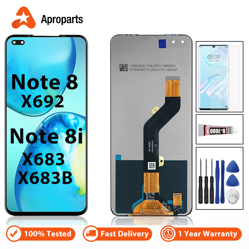 LCD For Infinix Note 8 Note8 8i X692 X683 X683B Touch Screen Display ...