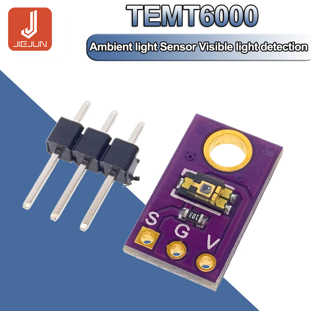 TEMT6000 Ambient Light Sensor Analog Light Intensity Module Visible Light Sensor Detection For ...
