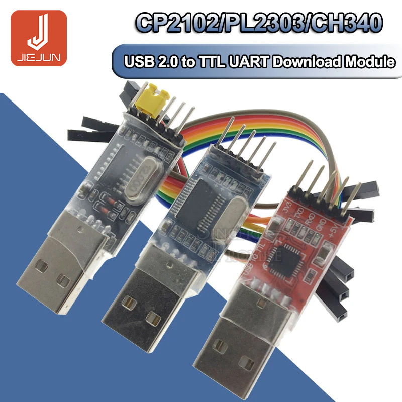 3pcslot =1PCS PL2303HX Download +1PCS CP2102+1PCS CH340G USB TO TTL For ...