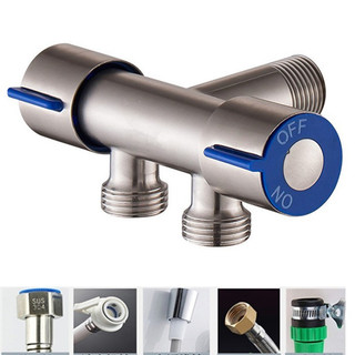 2-way Angle Water Tap Valve Stainless Steel Bidet Spray Set Hand Bidet ...