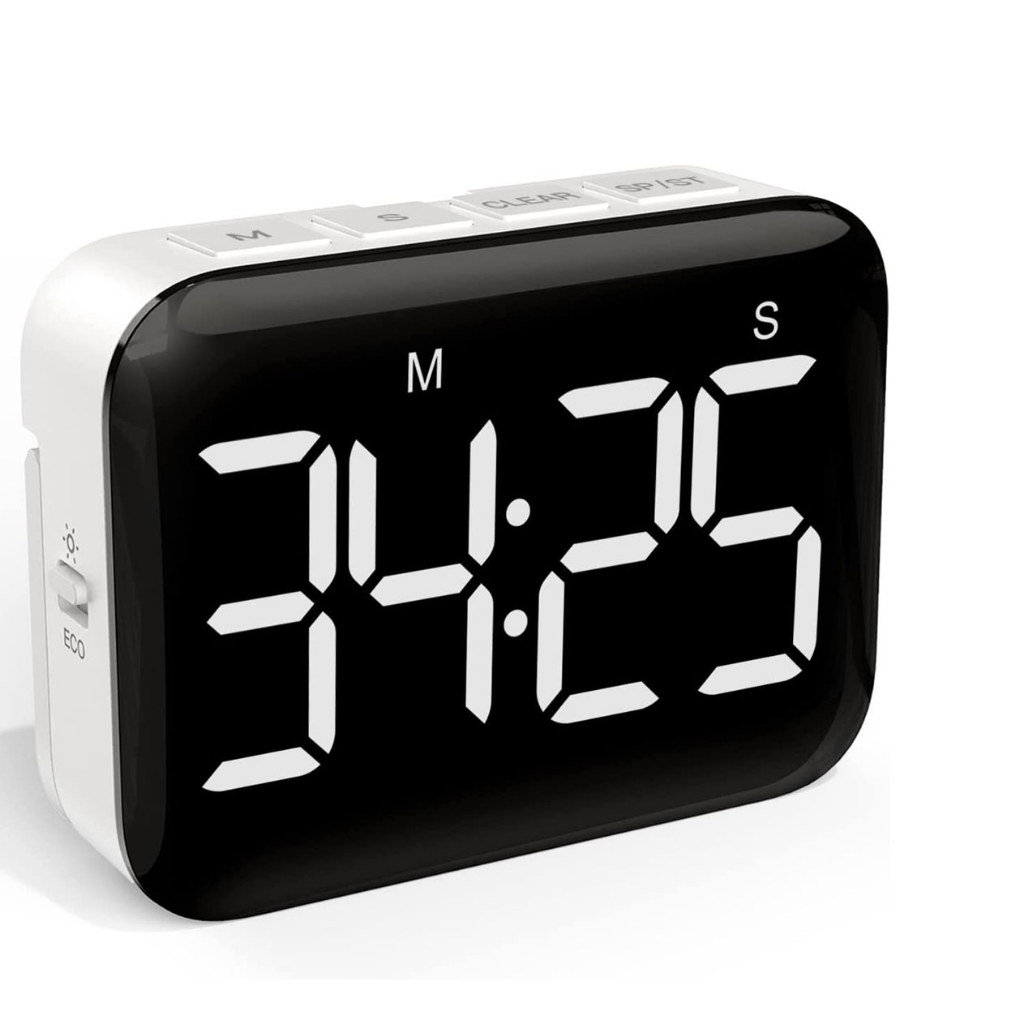 Full LED Digital Kitchen Timer Countdown / Up Stopwatch Timer for ...