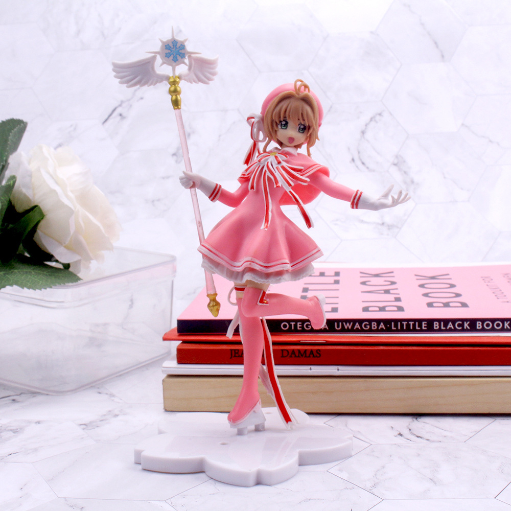 15.5cm Lovely Pink Card Captor Sakura Kinomoto Sakura Action Figures ...