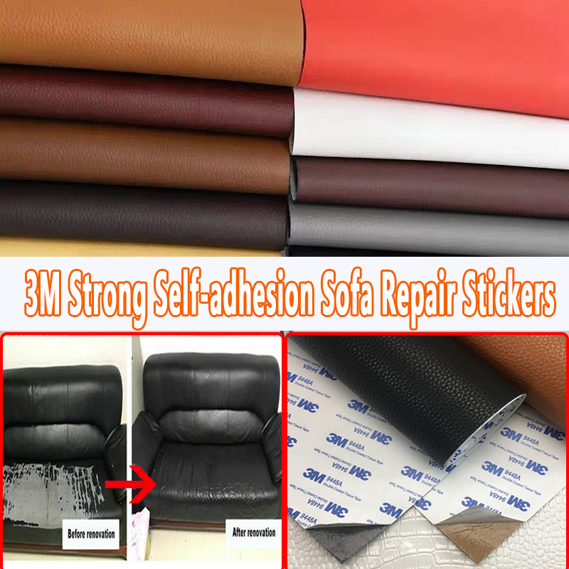 3M Strong Self-adhesion Sofa Repair Stickers Car Seat Leather Bedside ...