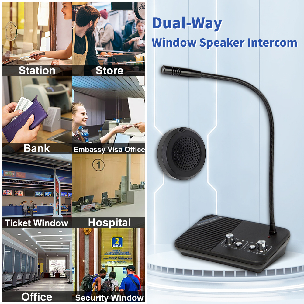 【COD】Window speaker intercom Wireless Two Way Speaker Mic and Dual-Way ...