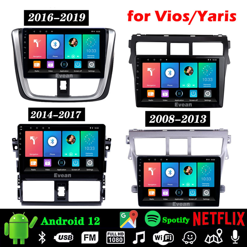 9inch/10inch for TOYOTA VIOS Yaris 2din Android Player with Apple ...