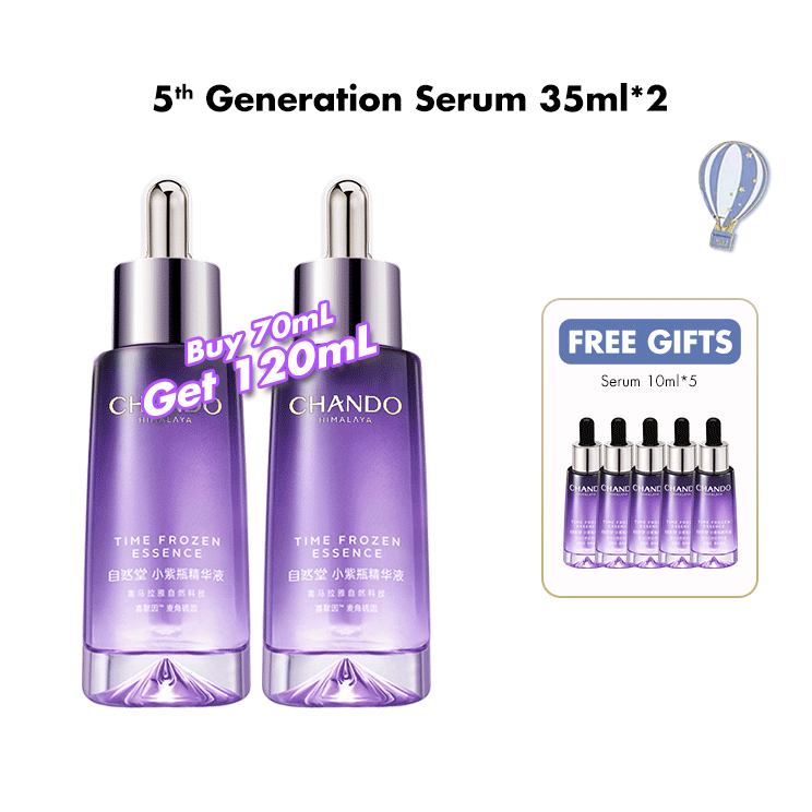 CHANDO Himalaya 自然堂 New 5th Generation Time Frozen Serum Set | Shopee ...