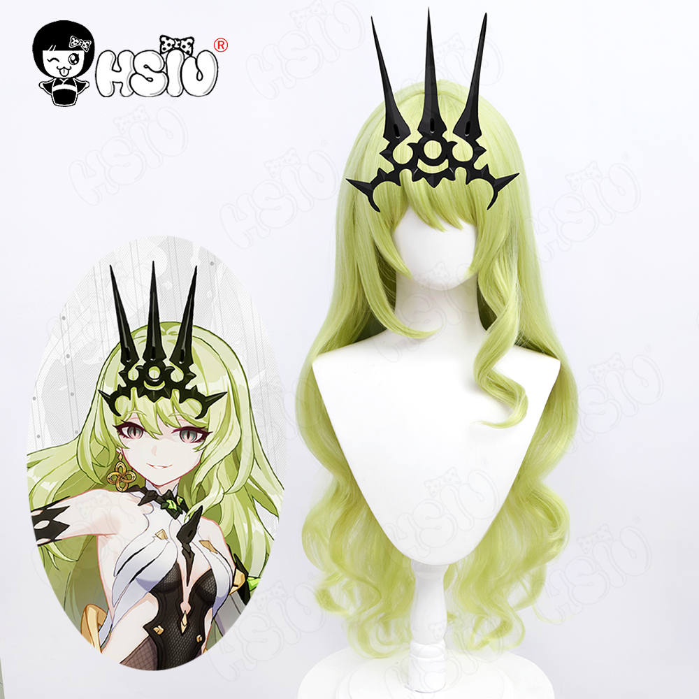 Mobius Cosplay Wig Game Honkai Impact 3 Cosplay HSIU 80cm matcha green ...