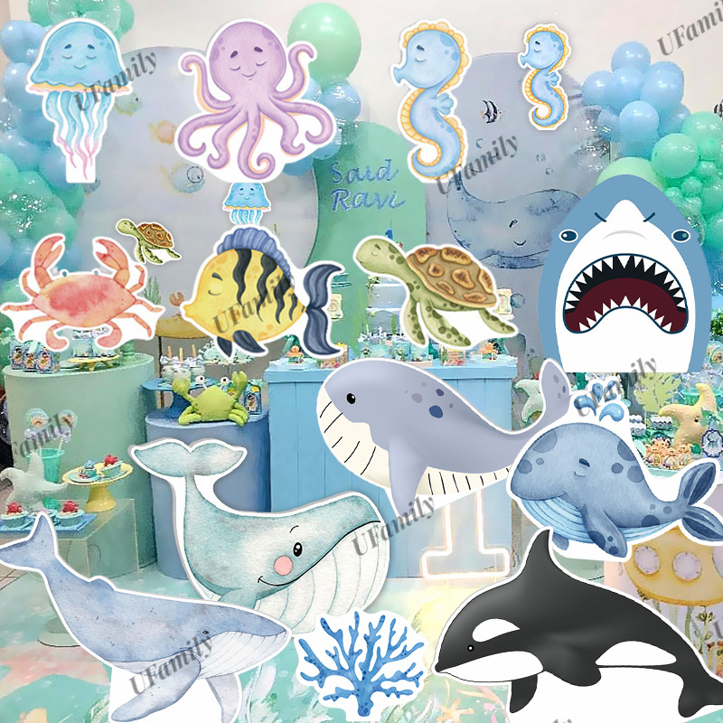 Whale Shark Marine Animals KT Board Party Kid Themed Party Decoration ...