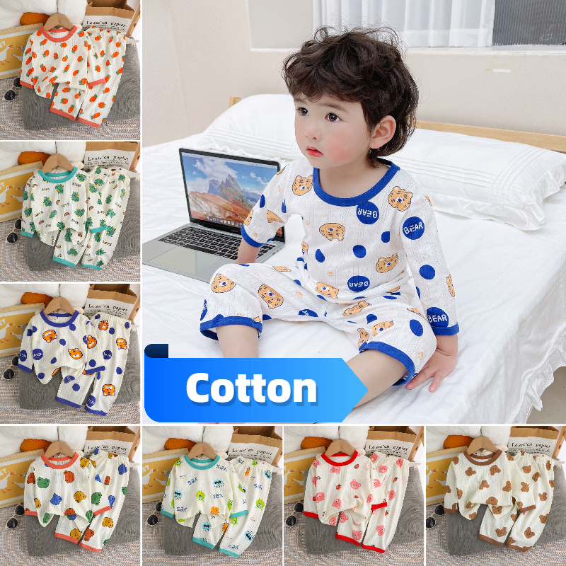 Cotton Half Sleeves Pyjamas for Kids Jacquard Summer Short Sleeve Boys ...