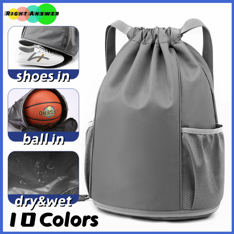 Basketball Bag Sports Ball Backpack Independent Shoes Storage Nylon ...