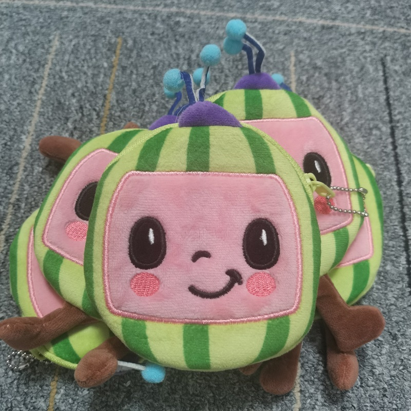 Cocomelon Wallet Coin Purses Plush Kawaii Mini Purse Bag Kids Birthday ...