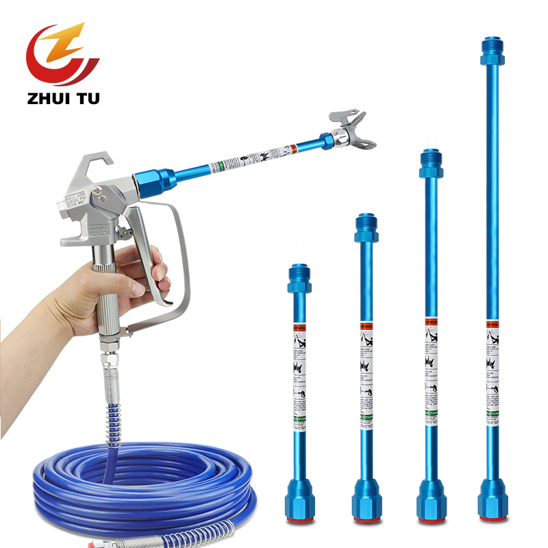 【ZHUITU】Airless Paint Sprayer Gun Base Extension Pole Rod 20cm/25cm ...