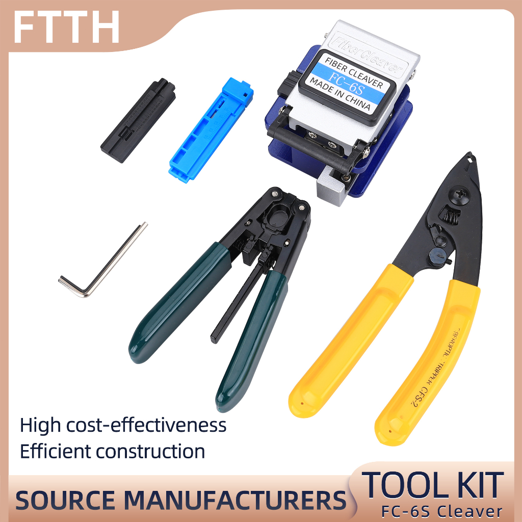 FTTH FC-6S 2 Allen Wrench bag CFS-2 Wire stripper Optical Fiber Cleaver ...