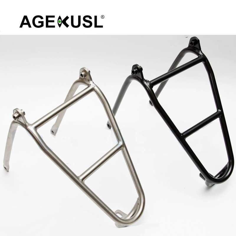 AGEKUSL Bike Rear Racks Easy Wheel Cargo Racks Titanium Alloy Q Mini ...