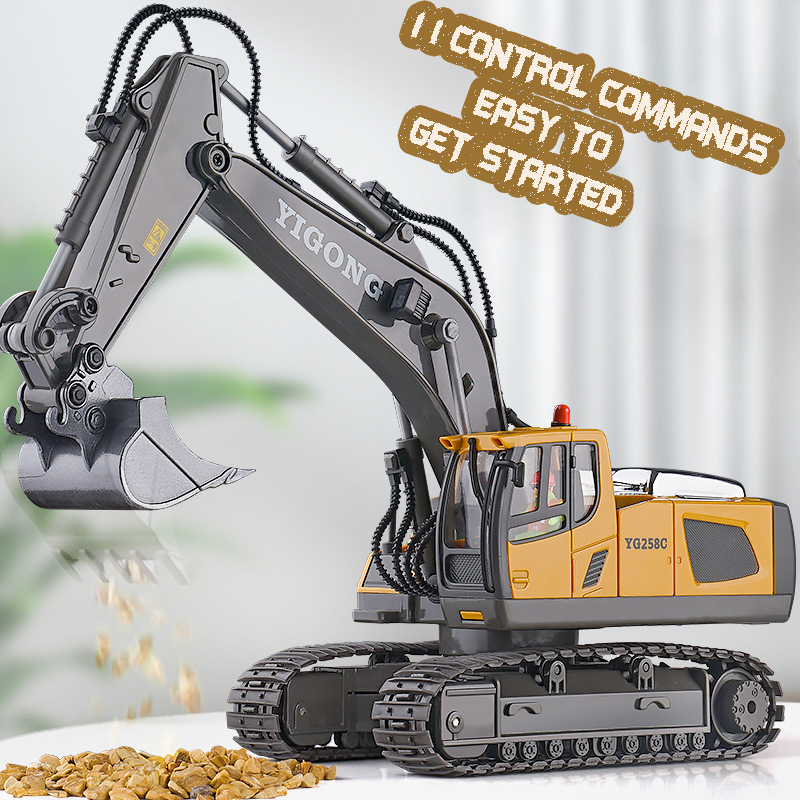 RC Excavator Toy, Remote Control Hydraulic Toy Car forOver three years ...