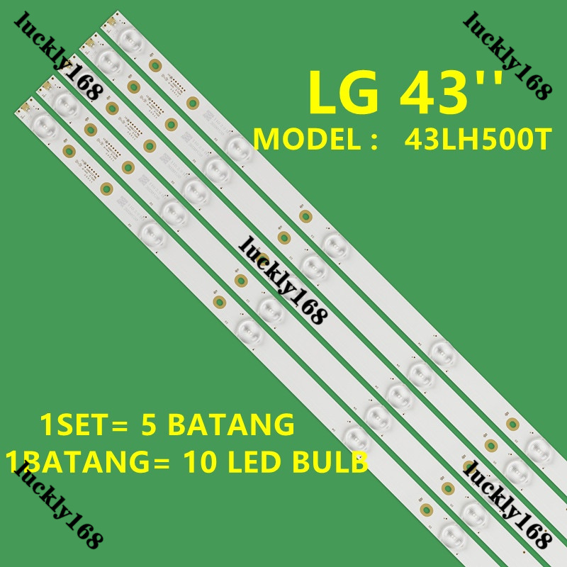 NEW 43LH500T 43 INCH LED TV BACKLIGHT ( LAMPU TV ) 43LH500 43" LG LED ...