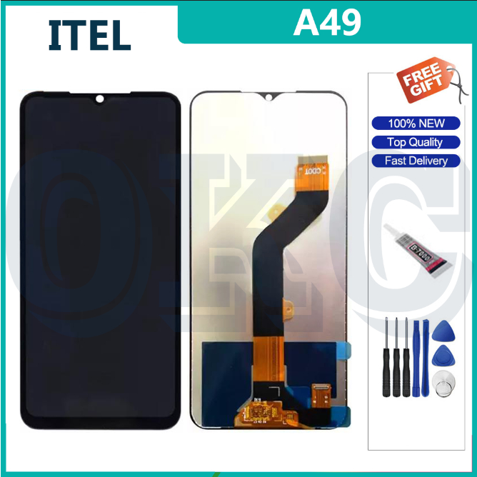 Original For Itel A49 A661L LCD Display Touch Screen Digitizer Full Set ...