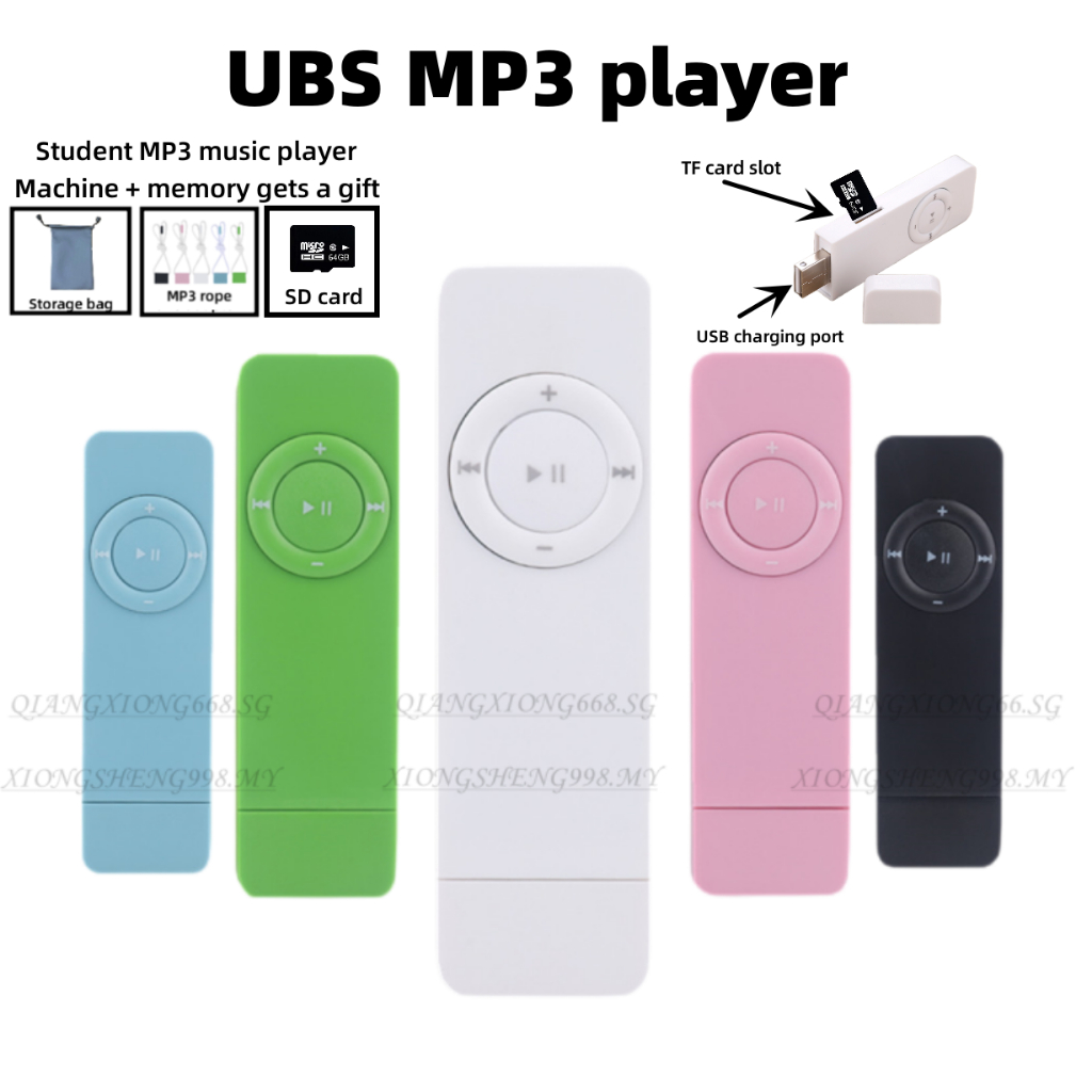 Student Mini MP3 Music Player MP3 USB Portable MP3 Player Media Player Walkman 3.5mm Earphone ...