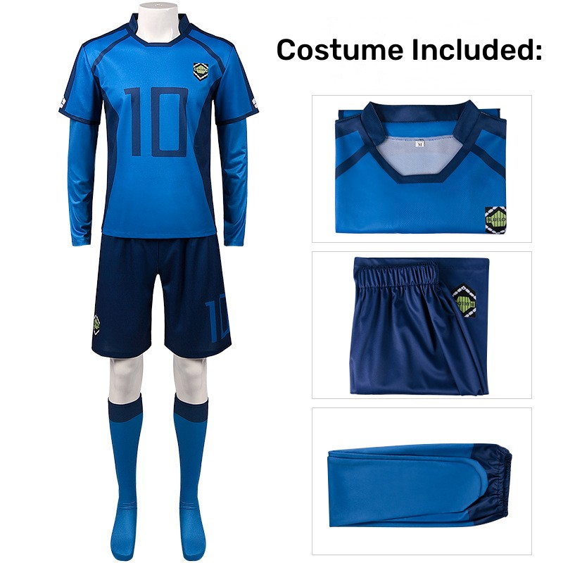 Blue Lock Anime Cosplay Costume Wig Isagi Bachira Chigiri Nagi Rin Sae ...