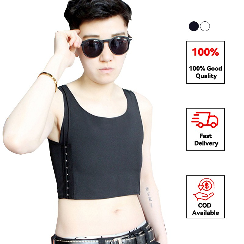 Crop Top Short Chest Binder baju melayu budak Breathable Non Bandage ...
