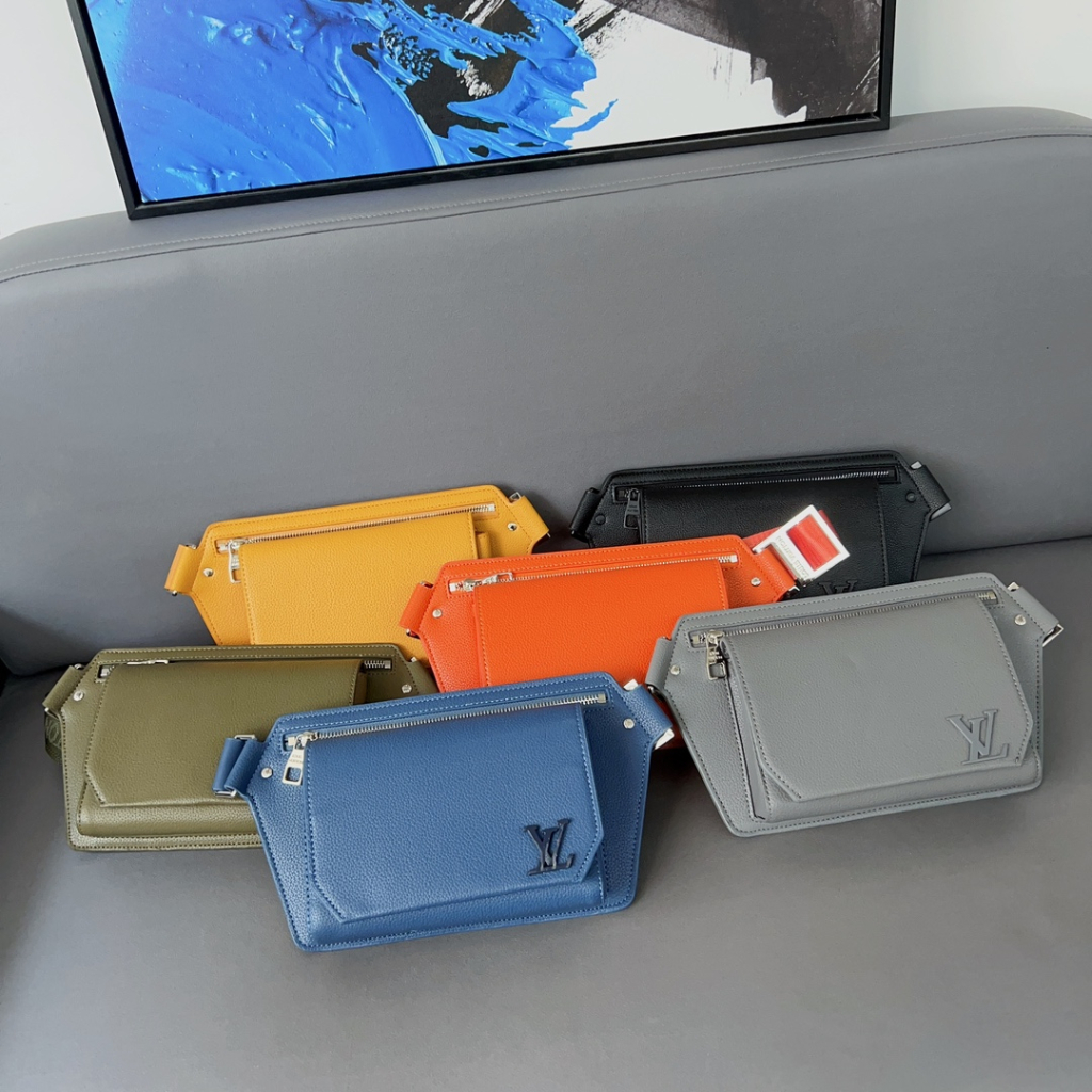 [Box+dust bag] L's new new sling pocket bag, men's and female shoulder ...